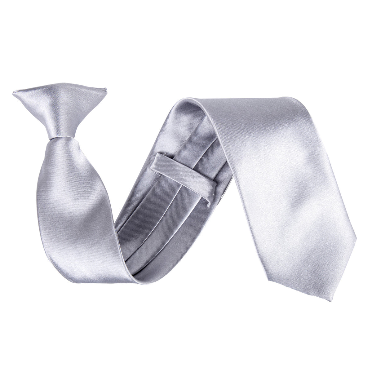 Wide 3" Clip On Safety Tie - Light Grey – The Tie Company